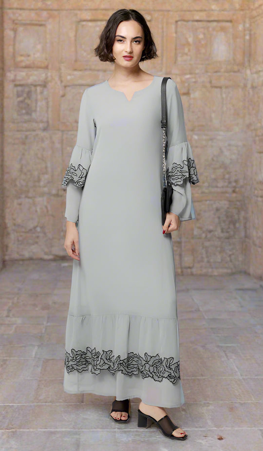 Stylish Long Sleeve Modest Formal Muslim Evening Dresses | Artizara ...