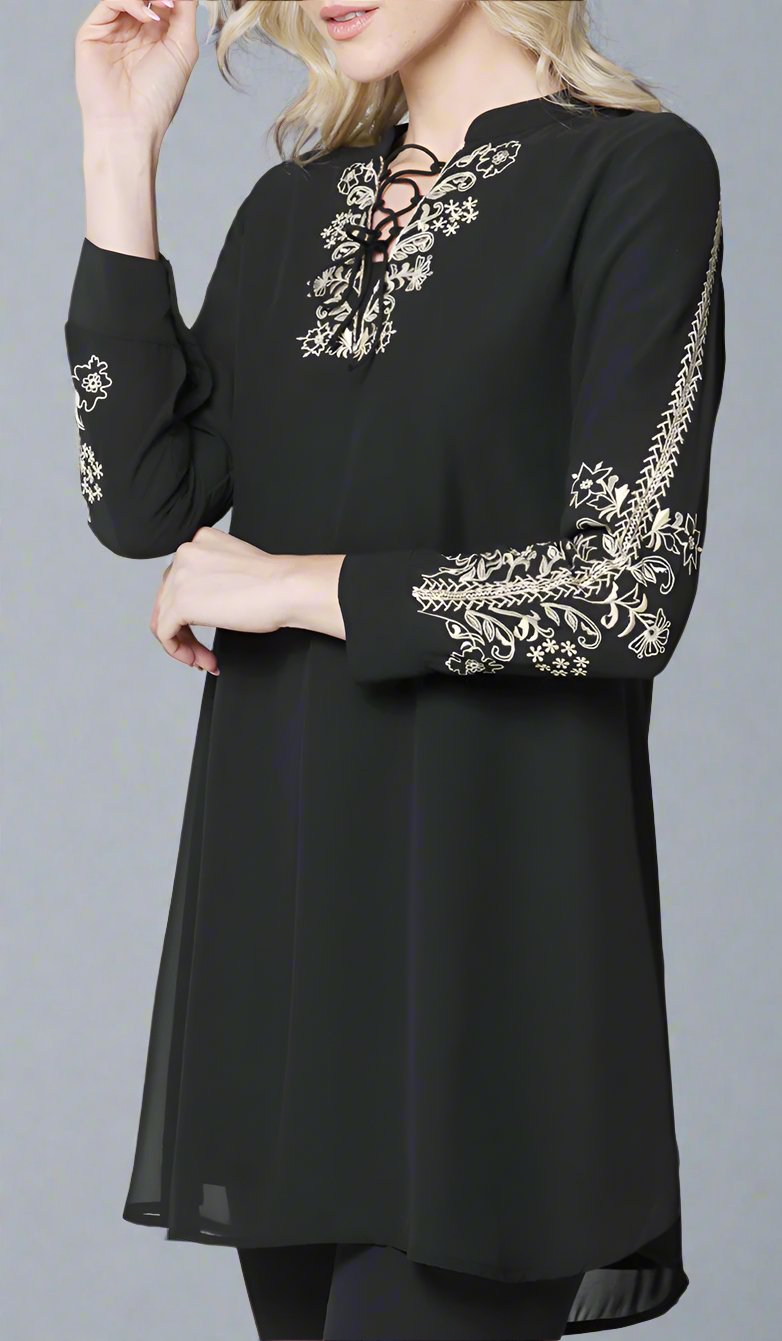 Stylish Long Modest Islamic Tunic Tops Tunic Dresses Kurtis | Artizara ...