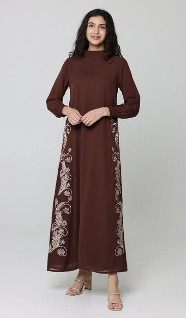 Stylish Long Sleeve Modest Formal Muslim Evening Dresses | Artizara ...