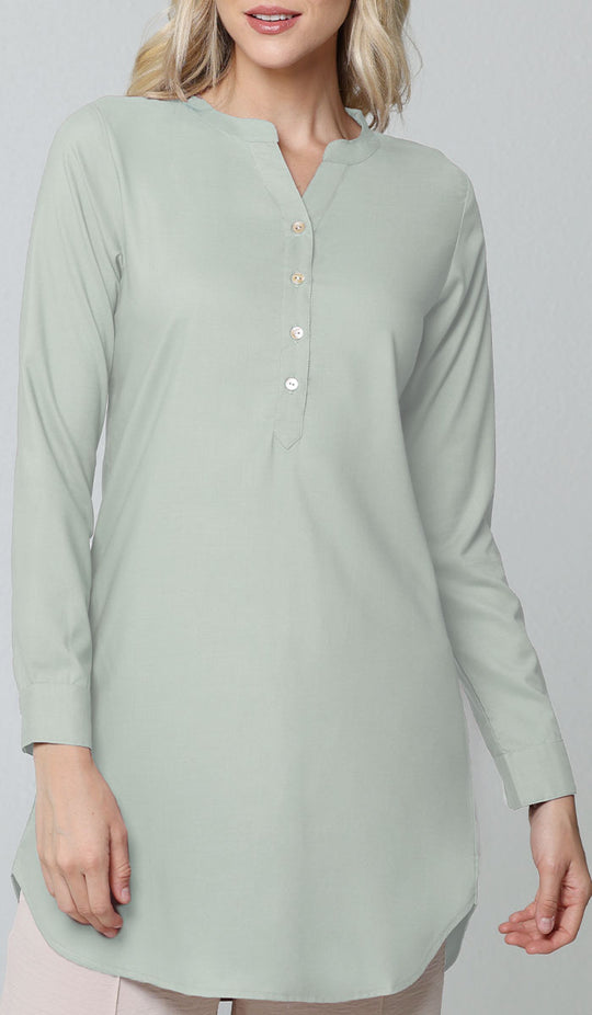 Stylish Plain Modest Islamic Long Tunic Tops | Islamic Clothing ...
