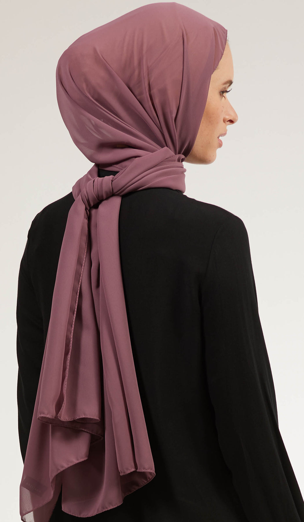 Soft Dusty Lilac Mauve Purple Chiffon Wrap Shayla Hijab | Chiffon ...
