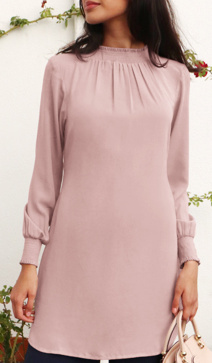 Stylish Plain Modest Islamic Long Tunic Tops | Islamic Clothing ...